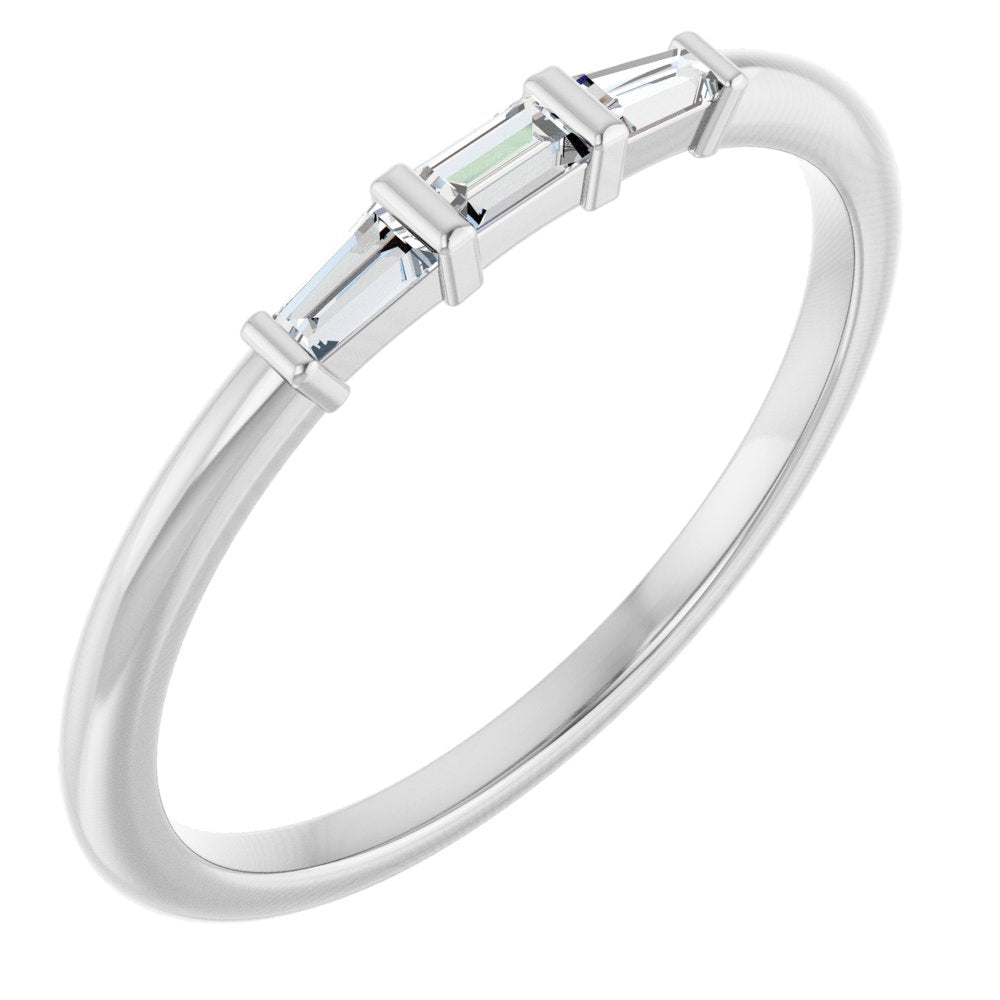 Bristol Baguette Stackable Ring – RedefiningDiamonds